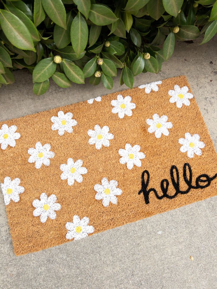 How To DIY a Spring Doormat - Home & Texture