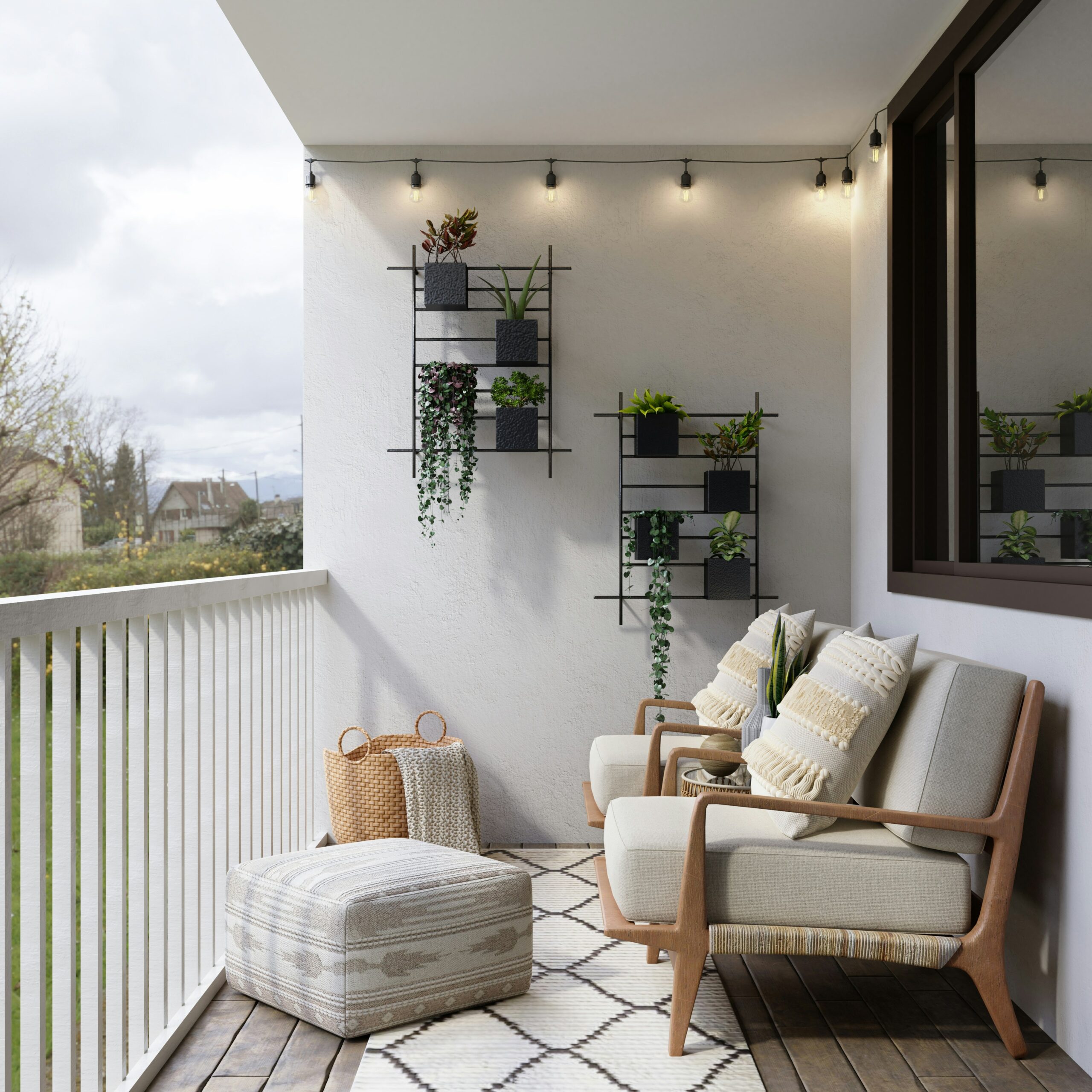 Here’s How To Create a Cozy Balcony for Summer Nights - Home & Texture