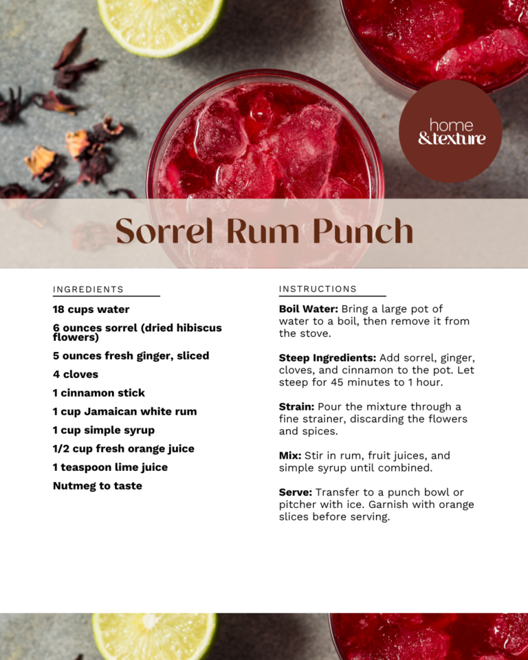 How to Make Sorrel Rum Punch - Home & Texture