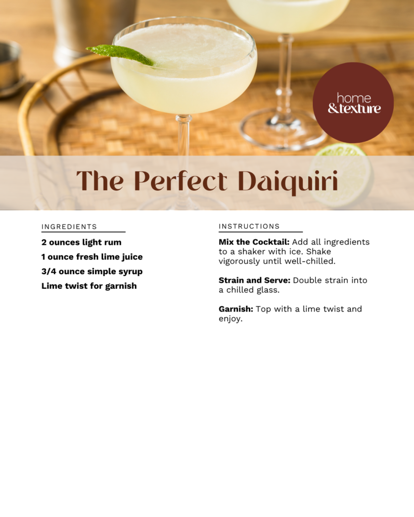 How to Make the Perfect Daiquiri - Home & Texture